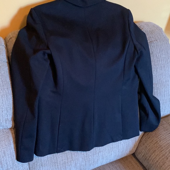 Tahari | Jackets & Coats | Tahari Black Knit One Button Closure Suit ...